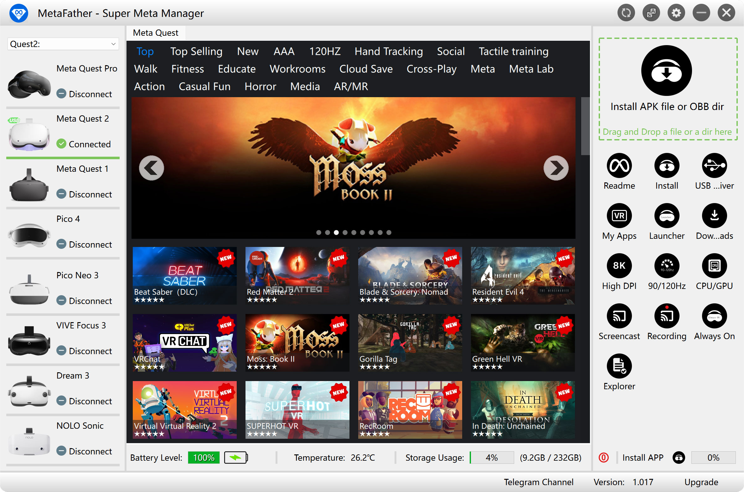 MetaFather - Meta Quest Pro / Meta Quest 2 / Pico 4 / Pico Neo 3 et ...